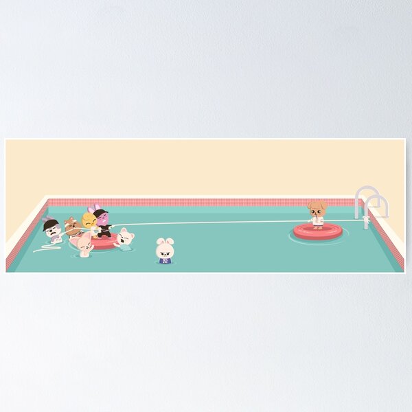 "Stray Kids SKZOO Pool" Poster for Sale by imsofandom | Redbubble
