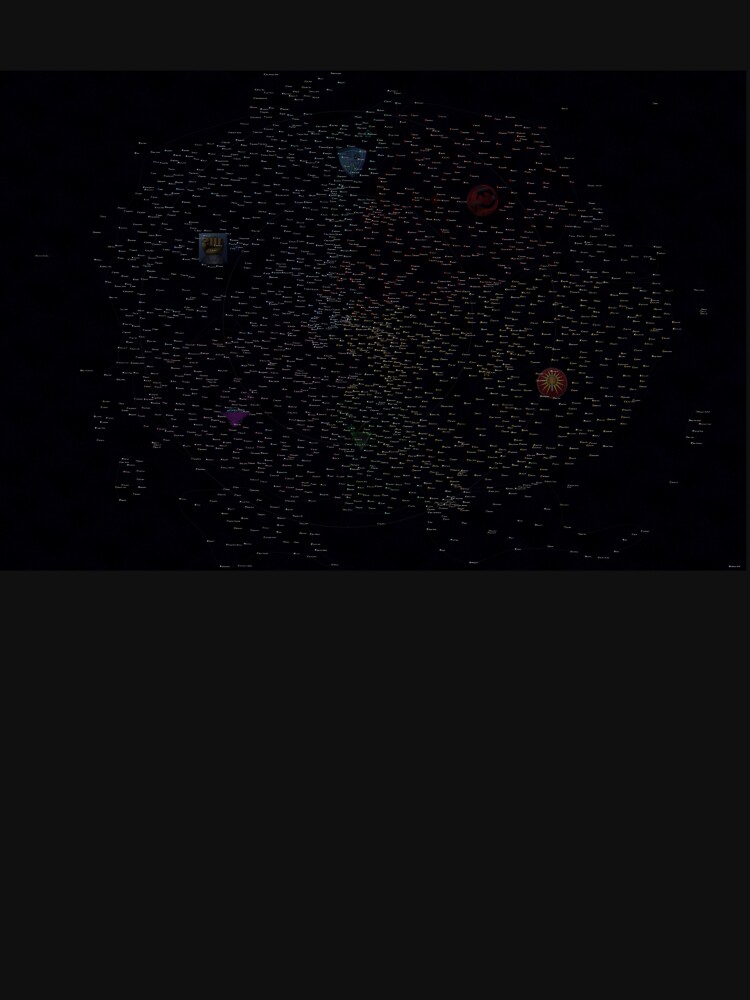 "Map of the Inner Sphere ca. 3048 (with background)" T-shirt for Sale ...