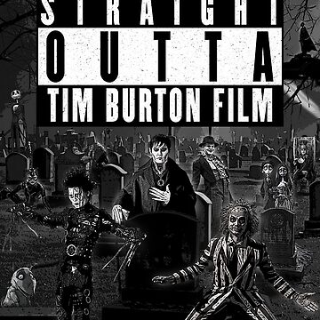 "Tim Burton Film Collage Poster 80s 90s" Sticker for Sale by brad2ecla ...