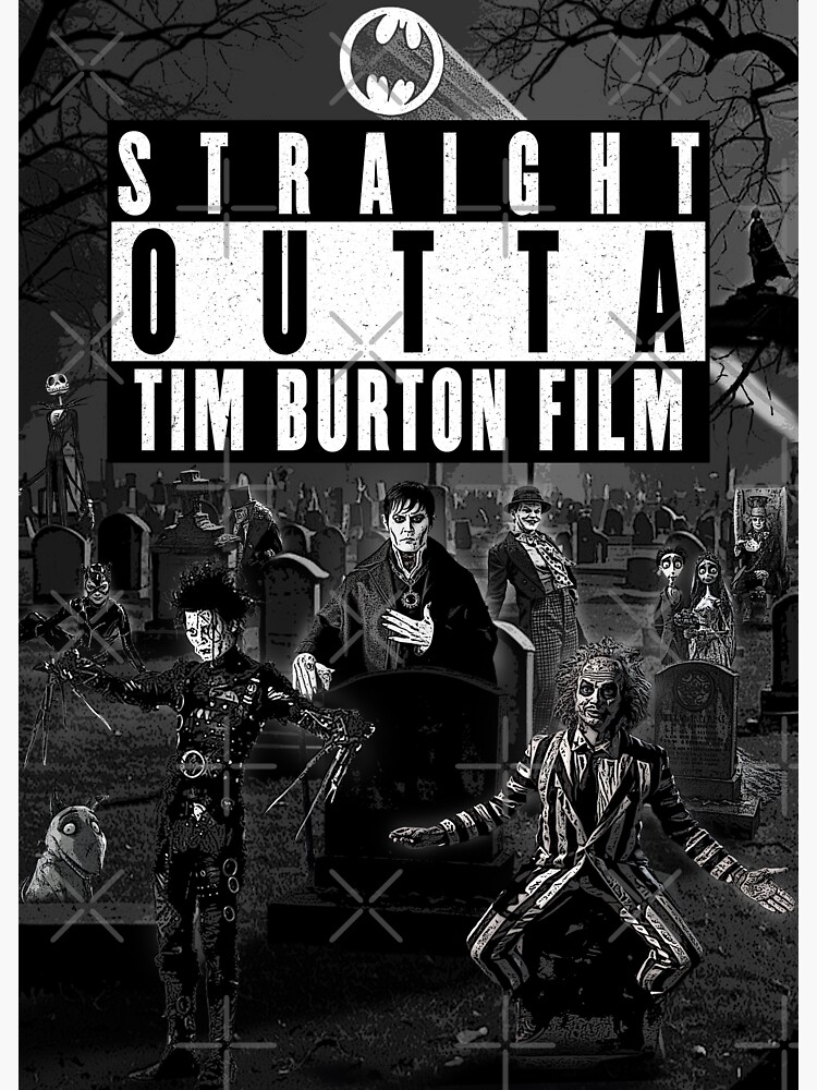 "Tim Burton Film Collage Poster 80s 90s" Sticker for Sale by brad2ecla ...