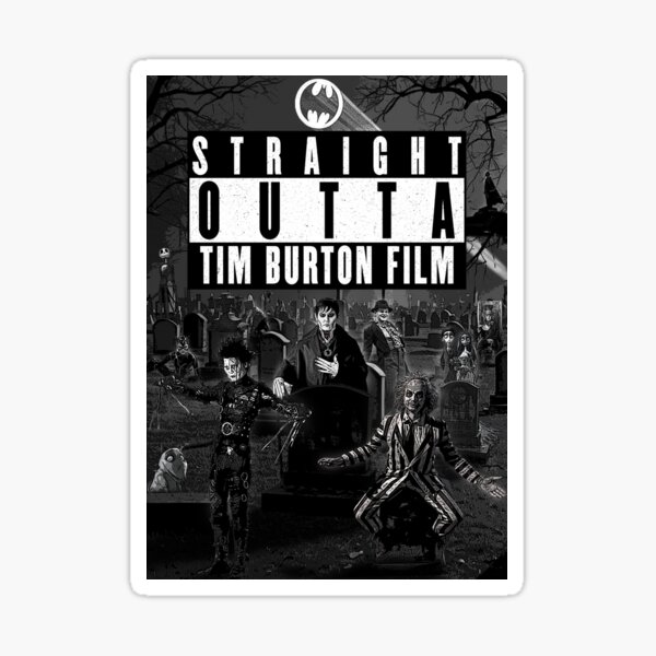 "Tim Burton Film Collage Poster 80s 90s" Sticker for Sale by brad2ecla ...