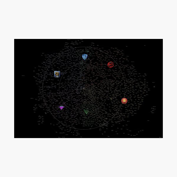 "Map of the Inner Sphere ca. 3048 (transparent)" Photographic Print by ...