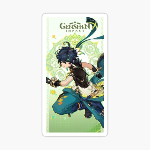 "Kinich poster, Genshin Impact" Sticker by Demray | Redbubble