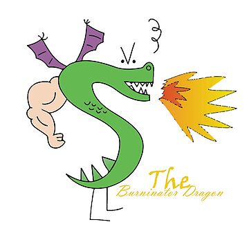 "Trogdor the Burninator Dragon" Sticker for Sale by GraphixKing999 ...