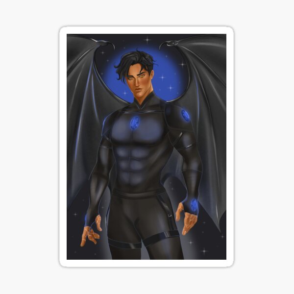 "Azriel the Shadowsinger" Sticker for Sale by aloeyes | Redbubble