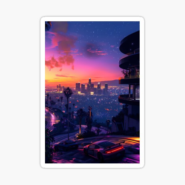 "Welcome to the city" Sticker by MidArtForge | Redbubble