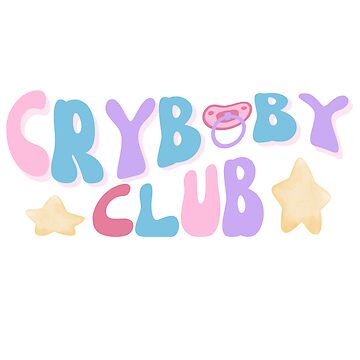 "Cry baby Club, Baby Design, Cute Aesthetic Colors, Baby Star Design ...