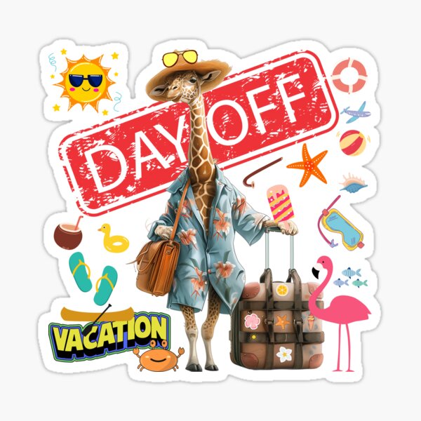 "Day off" Sticker for Sale by TAK-PITAK | Redbubble