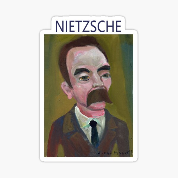 "Friedrich Nietzsche portrait" Sticker for Sale by diegomanuel | Redbubble