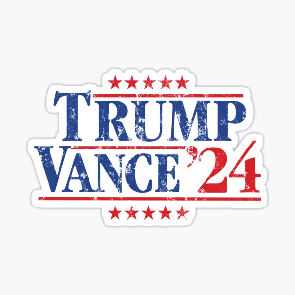 "Trump Vance 24 - Retro Style distressed Presidential Campaign 2024 ...