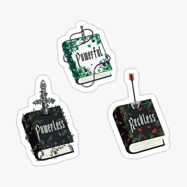 "Powerless Trilogy" Sticker for Sale by grcatarina | Redbubble
