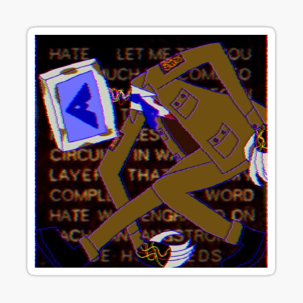 "Allied Mastercomputer But I Put Him In A Cube" Sticker for Sale by ...