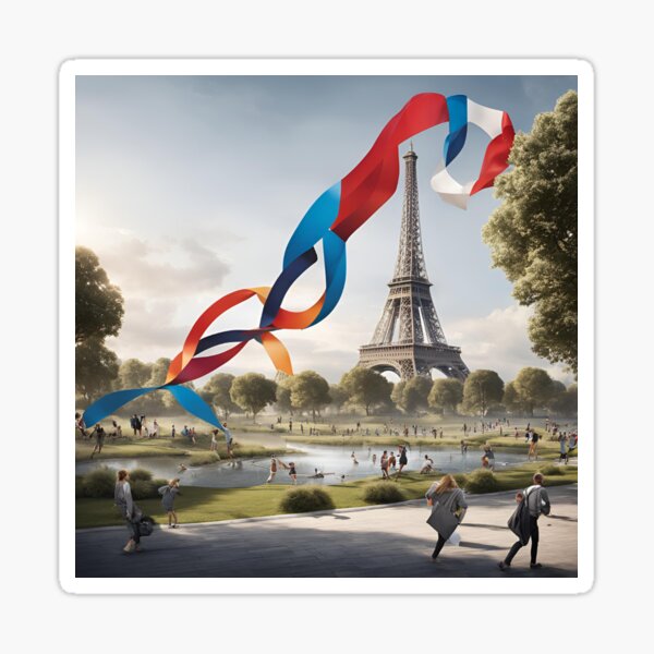 "Paris 2024: The Olympic Journey" Sticker for Sale by Ur-dessign ...