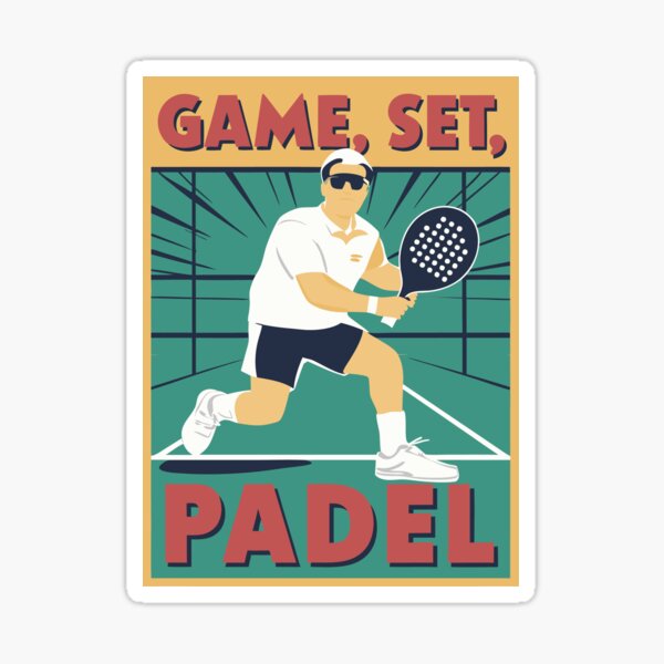 "Padel Tennis Gift Game Set Padel For Funny Padel Player" Sticker for ...