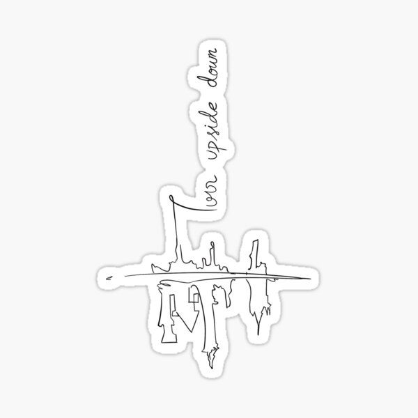 "turn upside down" Sticker for Sale by Freefario | Redbubble