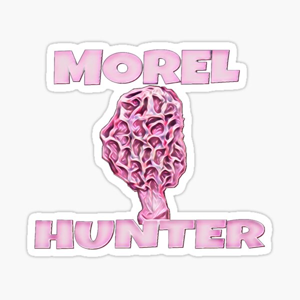 "Pink Morel Hunter" Sticker by natnat7w | Redbubble