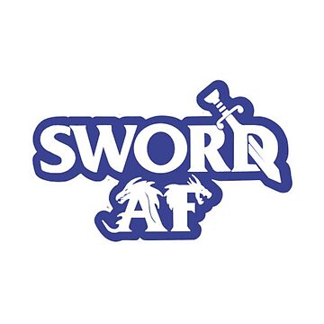 "sword af - dungeons and dragons" Sticker for Sale by Imogen-mill123 ...