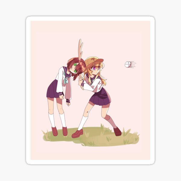 "Noko Shikanoko & Torako Koshi from My Deer Friend Nokotan" Sticker for ...