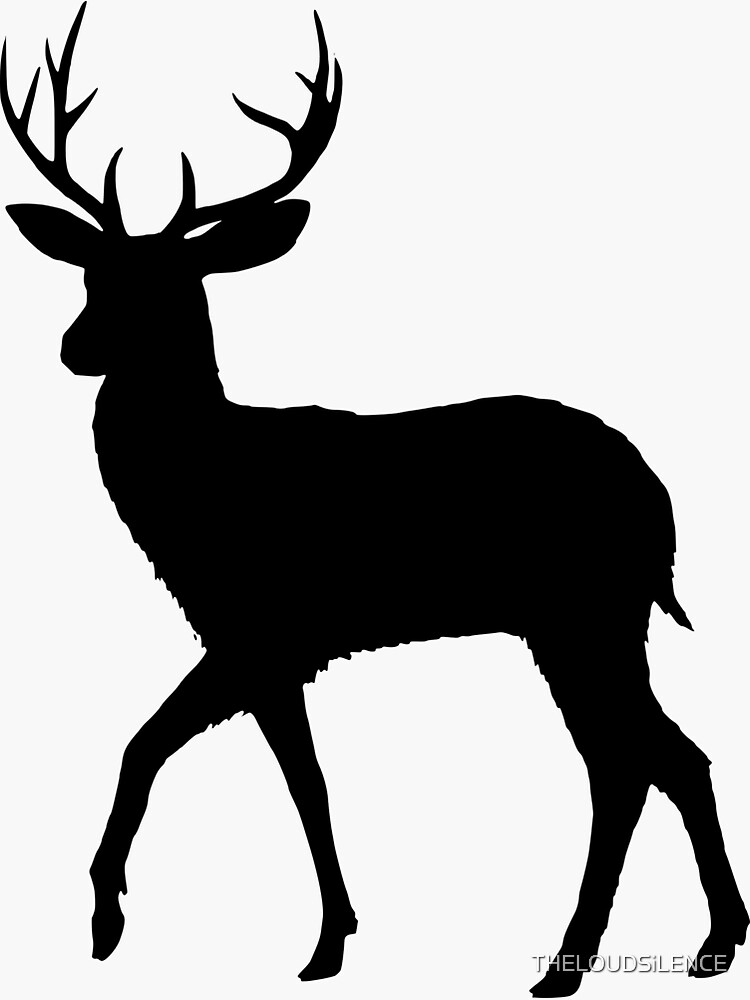 "Deer shadow" Sticker for Sale by THELOUDSiLENCE | Redbubble