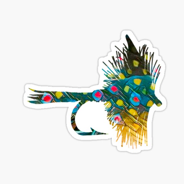 "Dry Fly Brook Trout" Sticker for Sale by Josh Nelson | Redbubble