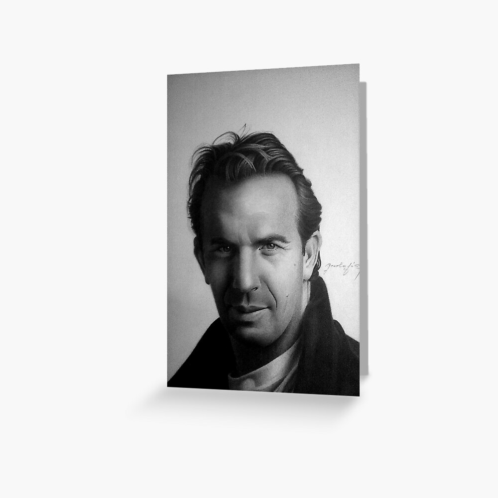 "KEVIN COSTNER" Greeting Card for Sale by DrawingArt1964 | Redbubble