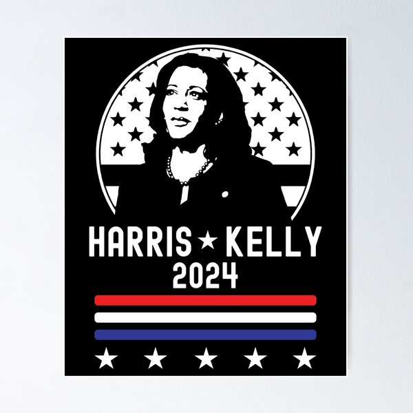 Poster for Sale mit "Harris Kelly 2024 - Kamala Harris 2024 | Mark ...