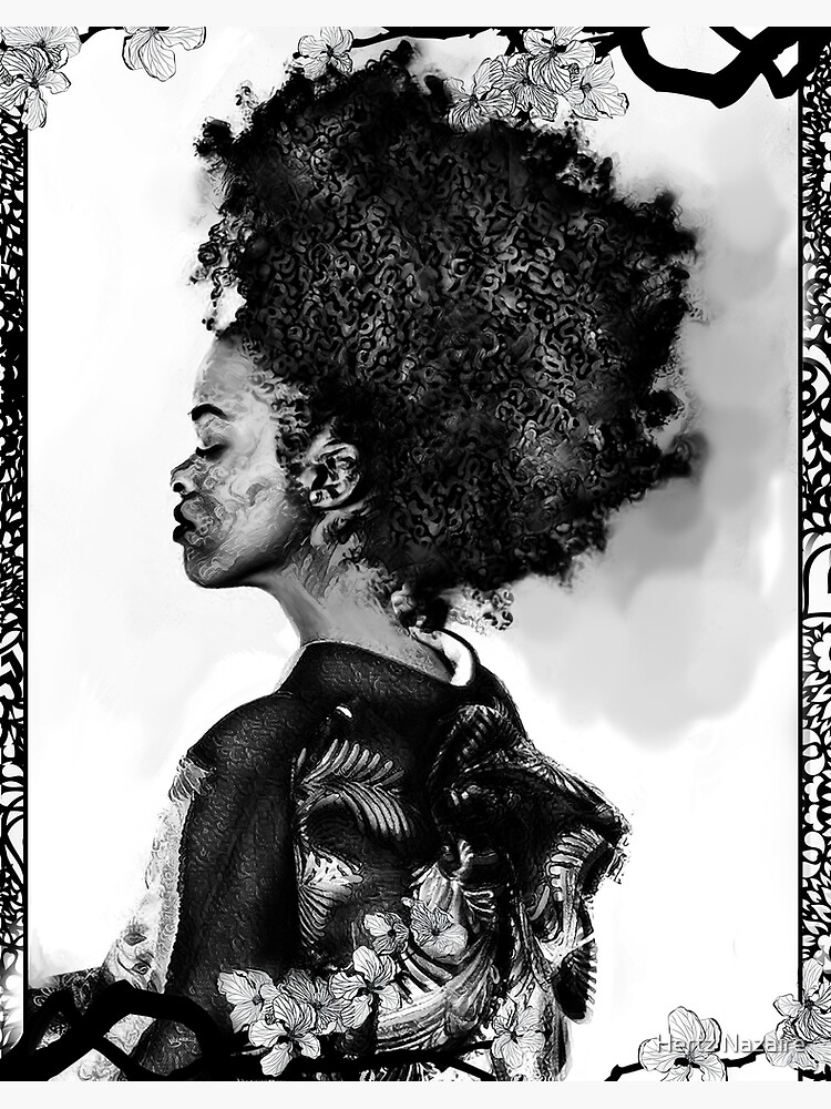 "AFinding Your Colors - Afro Asian" Art Board Print for Sale by nazaire ...