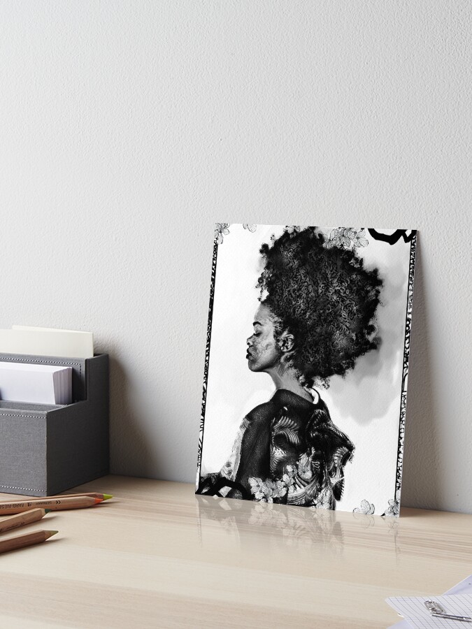 "AFinding Your Colors - Afro Asian" Art Board Print for Sale by nazaire ...
