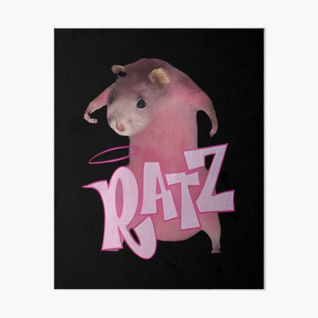 "Ratz Pink Rat Meme" Art Board Print for Sale by BurnEgo | Redbubble