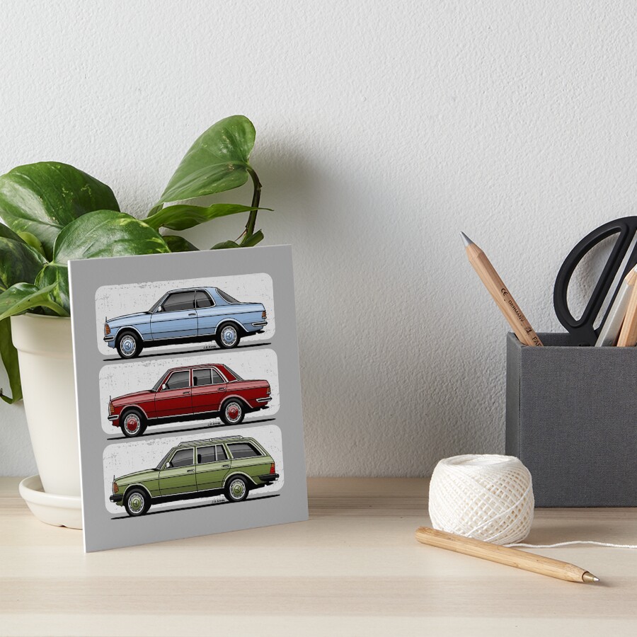"Family drawing of the German car, eternal traveler, elegant, tireless ...