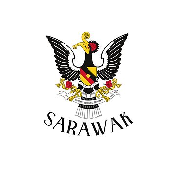 "Sarawak Coat of Arms,Malaysia" Sticker for Sale by jeshands | Redbubble