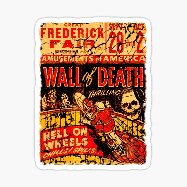 Wall Of Death Stickers | Redbubble