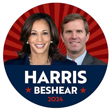 "HARRIS BESHEAR 2024" Sticker for Sale by partyfarty | Redbubble