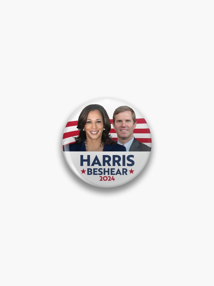 "HARRIS BESHEAR 2024" Pin for Sale by partyfarty | Redbubble