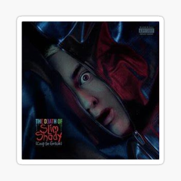 "Eminem death of slim shady album cover sticker" Sticker for Sale by ...