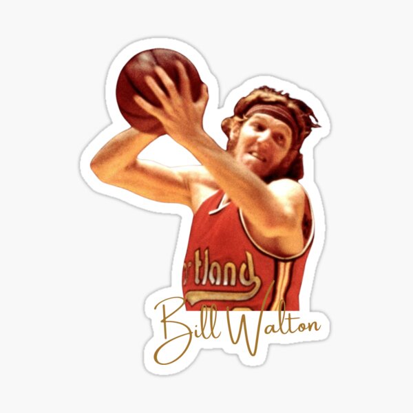 " Bill Walton" Sticker for Sale by eeternalrestt | Redbubble