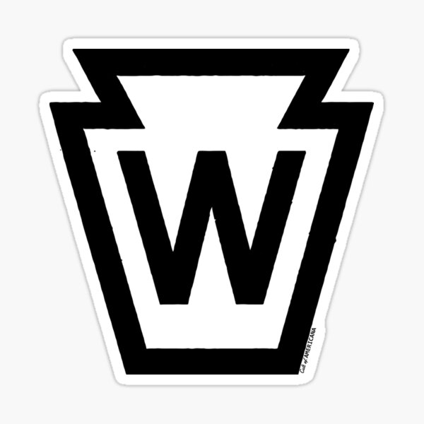 "PRR Whistle Sign/W for winning" Sticker for Sale by CultofAmericana ...