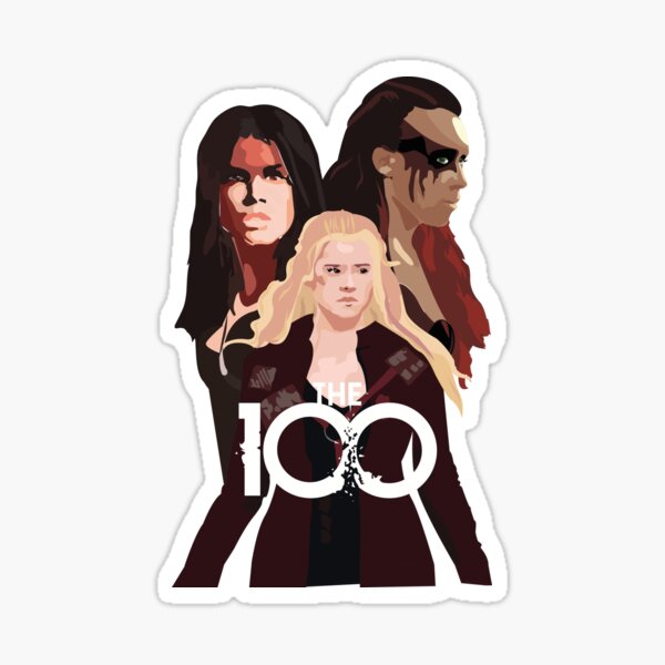 "the 100" Sticker by Jude755m | Redbubble