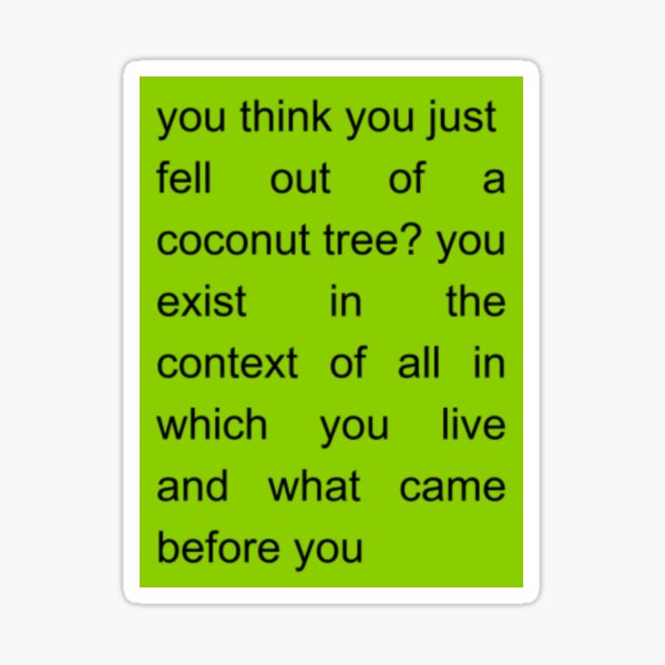 "Coconut Tree Kamala Harris Brat" Sticker for Sale by caringiscool ...