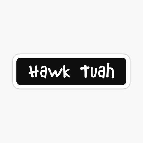 "Hawk Tuah Meme Viral 2024" Sticker for Sale by Kompromisss | Redbubble