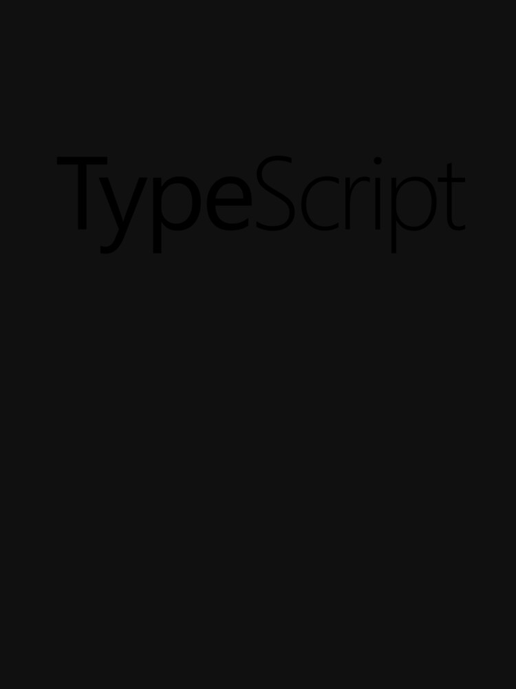 Camiseta «TypeScript TS JS Language Black Logo Hoodie» de rainwater11 ...