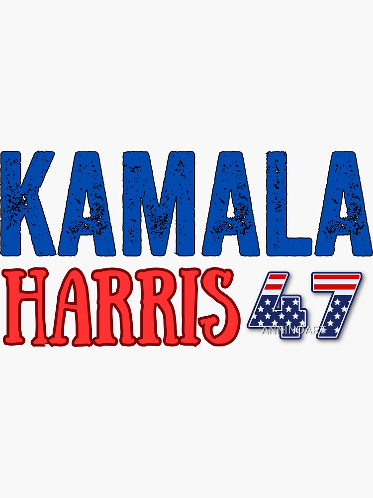 "Madam President Kamala Harris 47" Sticker for Sale by anninoart ...