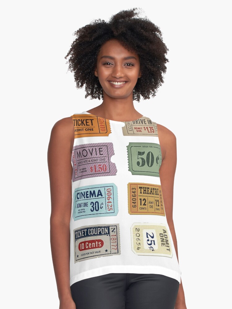 "Movie Ticket Sticker Pack" Sticker for Sale by Letsgonjdevils0 | Redbubble