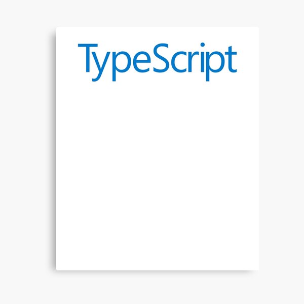 Typescript Canvas Prints | Redbubble