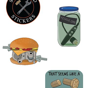 "Stagehand Stickers Minis" Sticker for Sale by ColorBlockShop | Redbubble