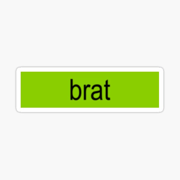 "brat charli xcx" Sticker for Sale by Avaloncu | Redbubble