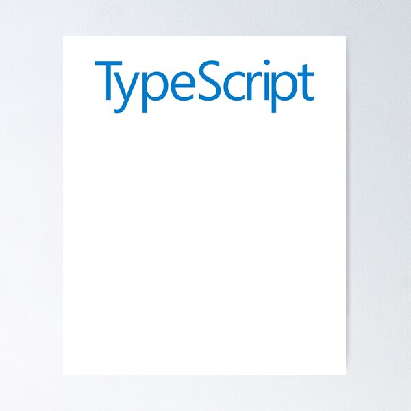 "TypeScript TS Language Blue Official Logo T-Shirt" Poster for Sale by ...