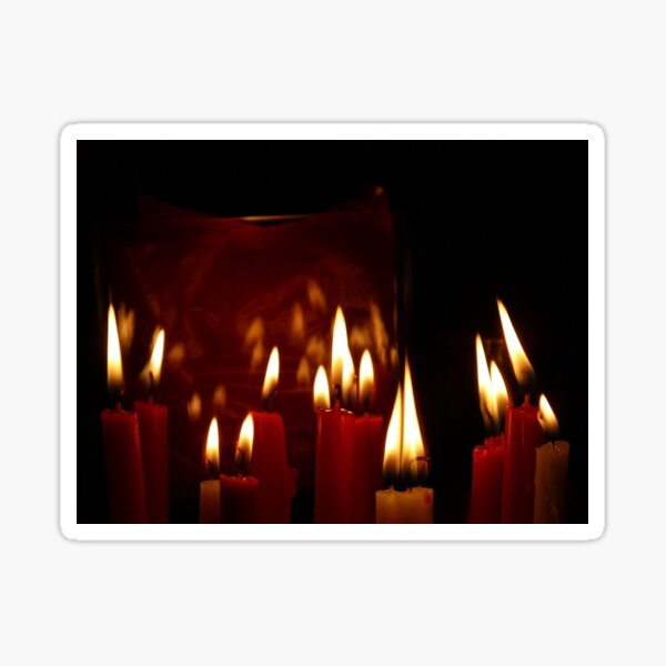 "Candles" Sticker for Sale by DeniseAbe | Redbubble
