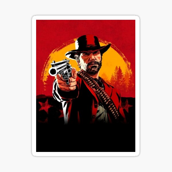 "cool art works of rdr 1 and 2 online game nice" Sticker for Sale by ...