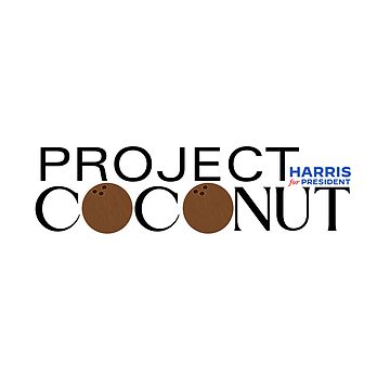 "Project Coconut Kamala Harris for President" Sticker for Sale by ...